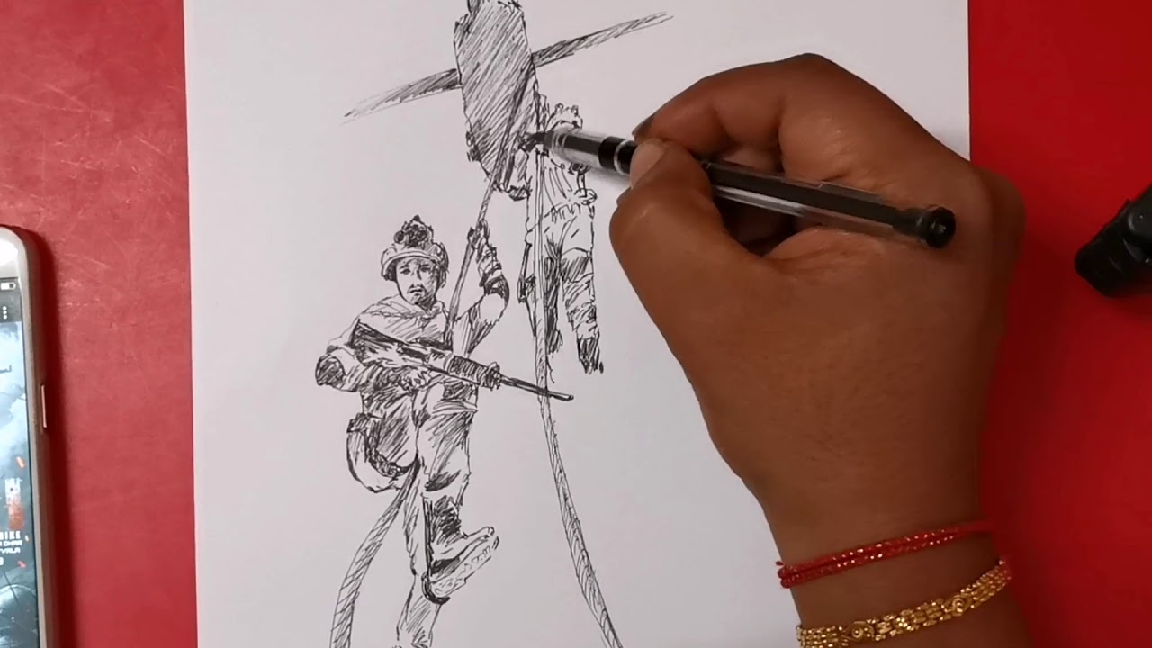 URI Quick sketch | pen sketch | How to draw | pen drawing - YouTube