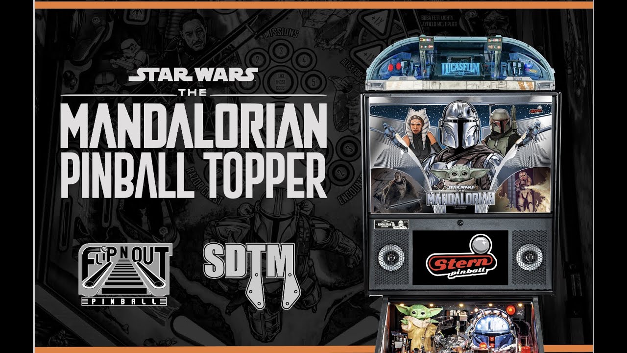 NEW RELEASE: The Mandalorian Pinball Topper (Stern Pinball, 2022) (Flip ...