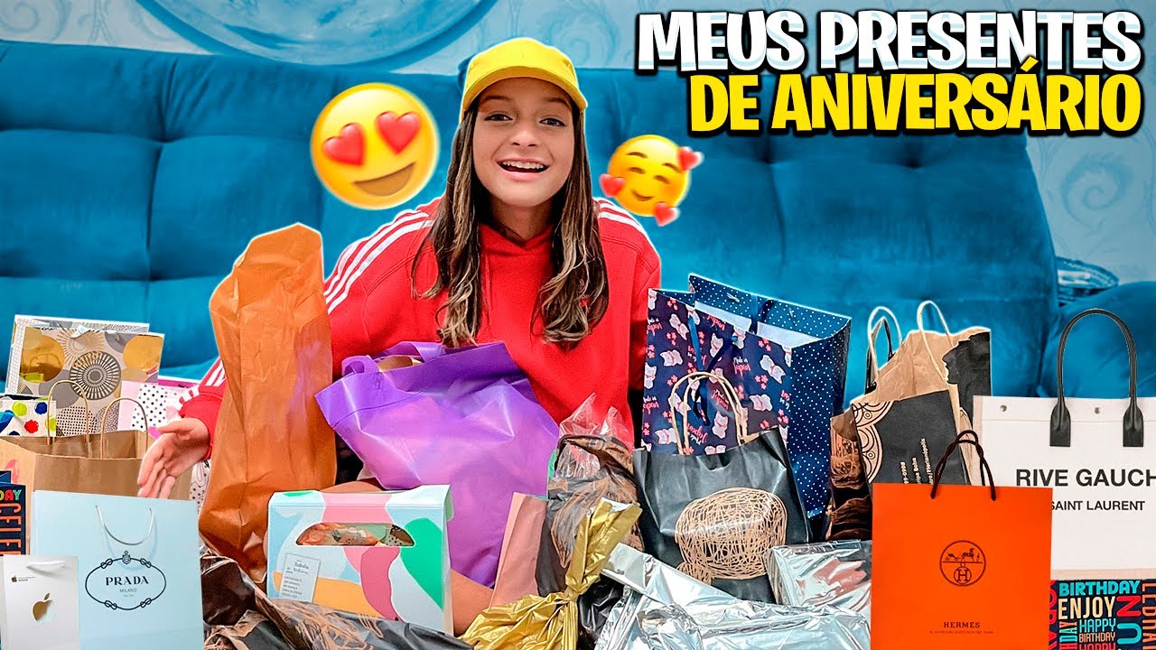 Abrindo Meus Presentes De AniversÃrio 🎠Youtube