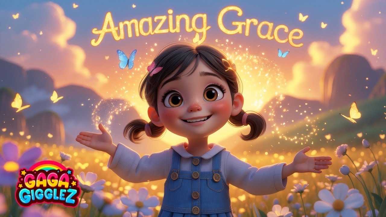 Amazing Grace for Kids | Beautiful Christian Song with Lyrics - YouTube