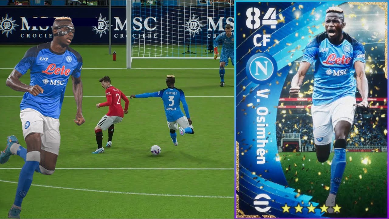 Victor Osimhen New Card Review Hattrick With Man U - YouTube