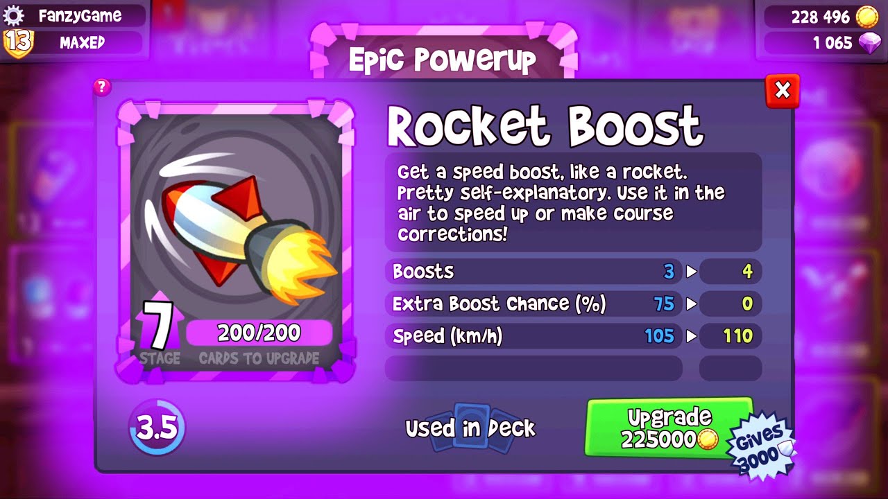 Rocket Boost Maxed - Beach Buggy Racing 2 - YouTube