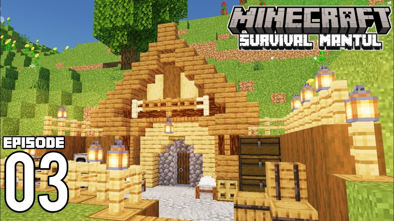 Membuat Mining Entrance - Minecraft Survival 1.19 (03) - YouTube