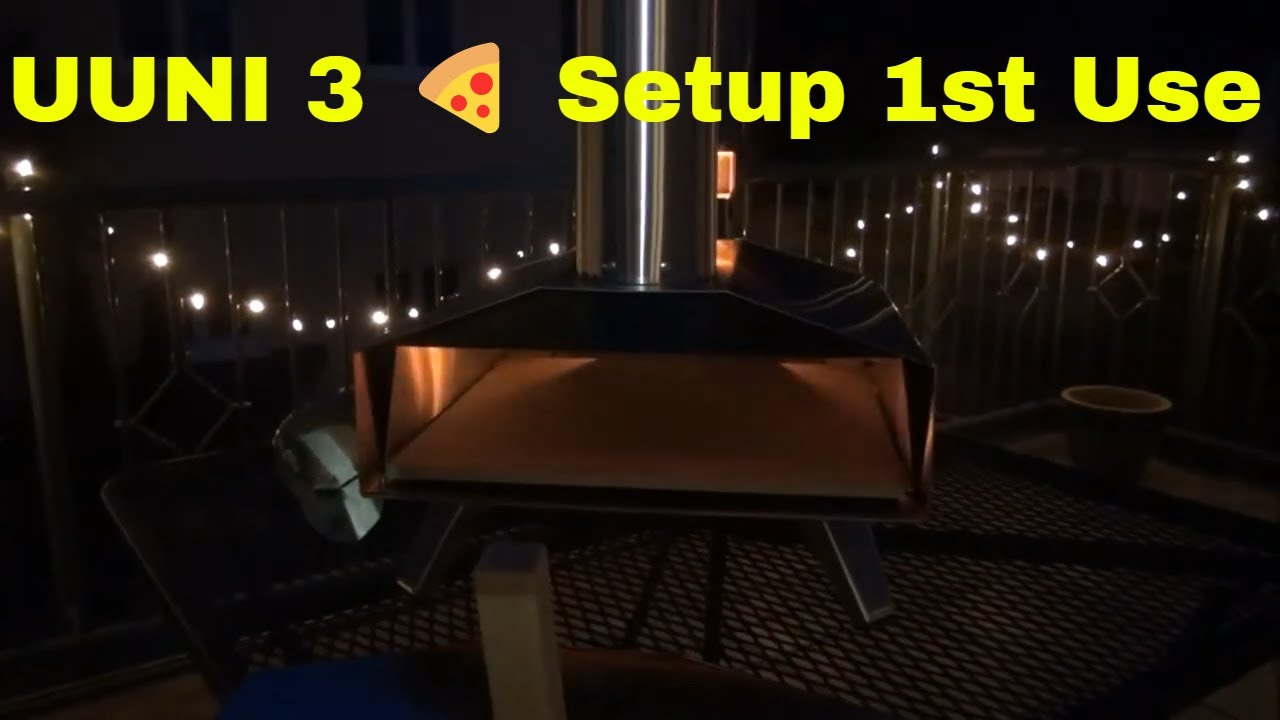 Ooni (Uuni) 3 Pellet Wood Fired Pizza Oven 🍕 Setup First Use #pizza # ...