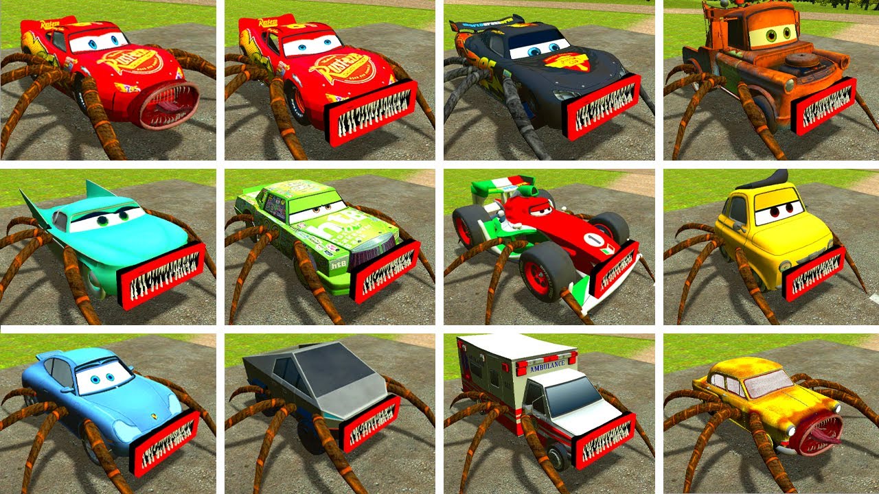 Everything Turned into Car Eaters | McQueen, Tow Mater, Sally, Luigi ...