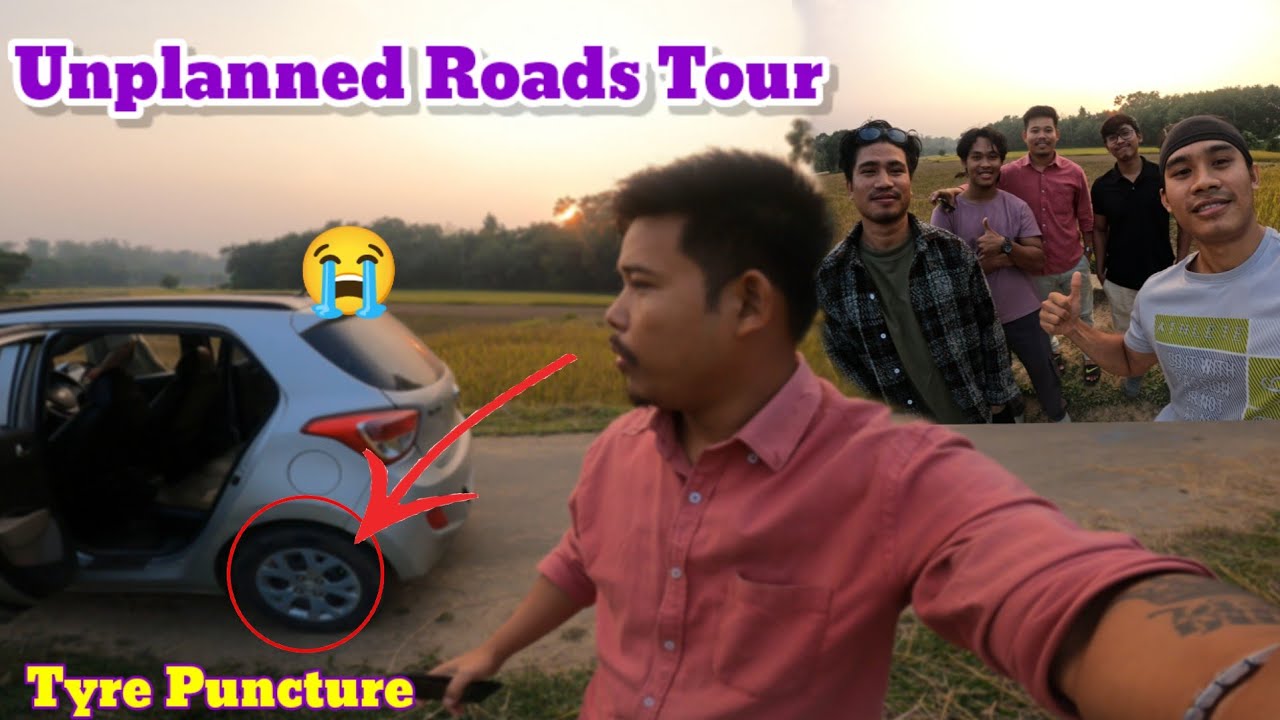 Unplanned Trips Gone Wrong with Boys 😔 | Tyre Puncture 😭 | Road Tour Vlog - YouTube
