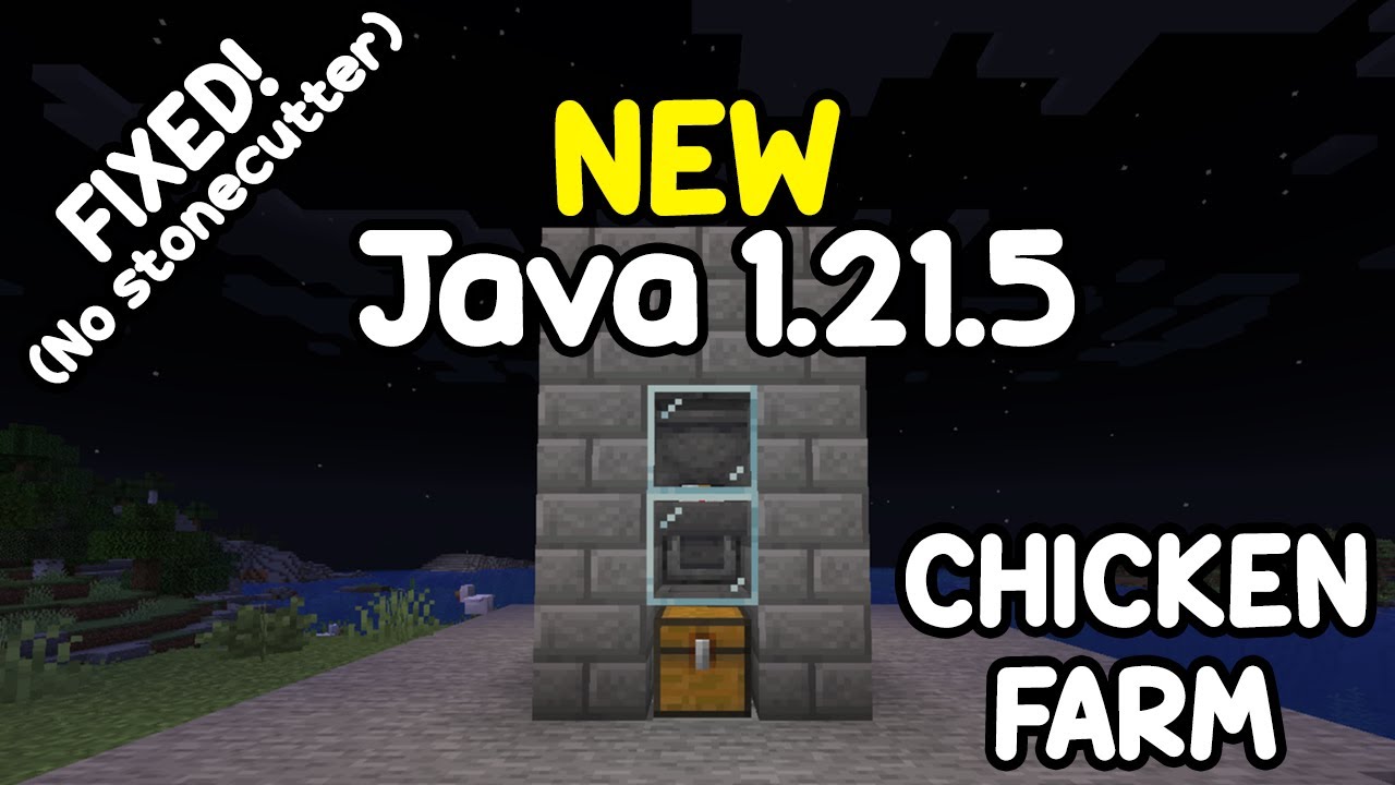 Minecraft java 1.21.5 Chicken farm (Fixed) - YouTube
