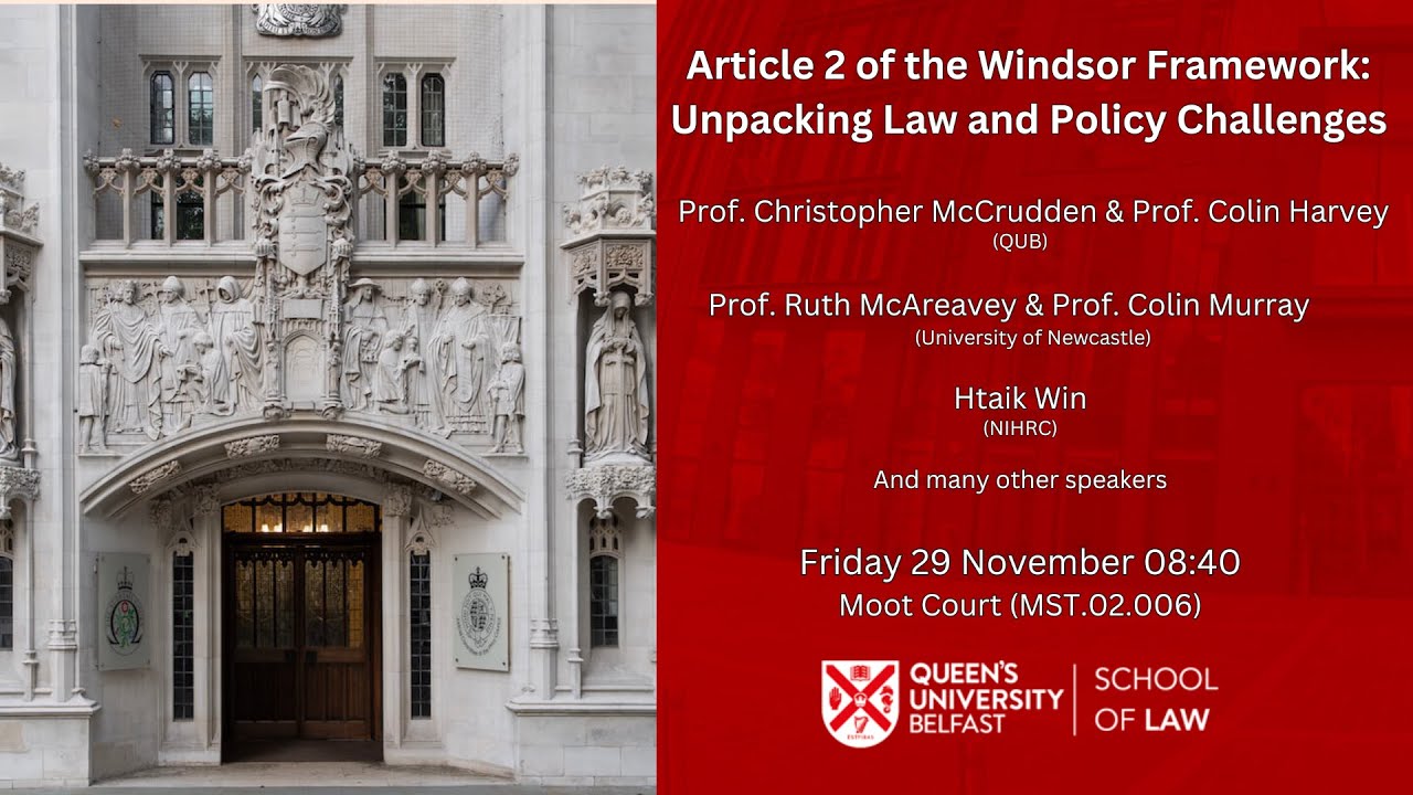 Article 2 of the Windsor Framework: Unpacking Law and Policy Challenges ...