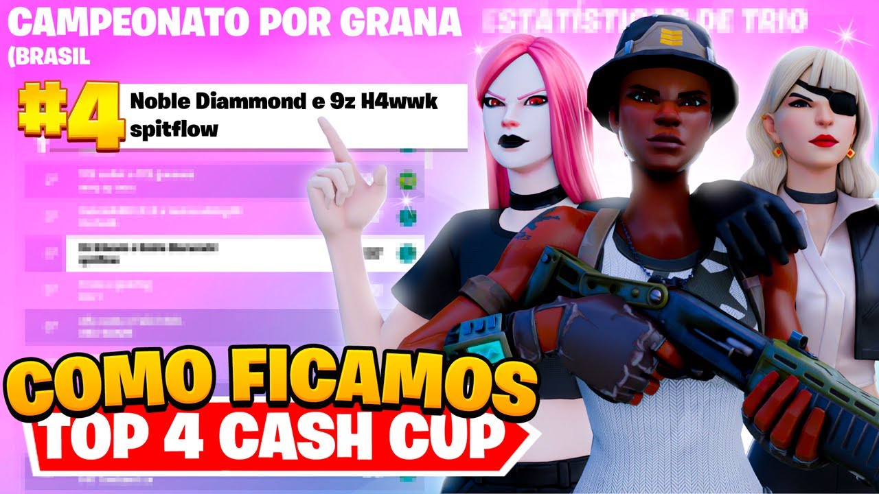 COMO FICAMOS TOP 4 NA CASH CUP TRIO COM 3 WINS (750$) ft. MEU NOVO TRIO ...