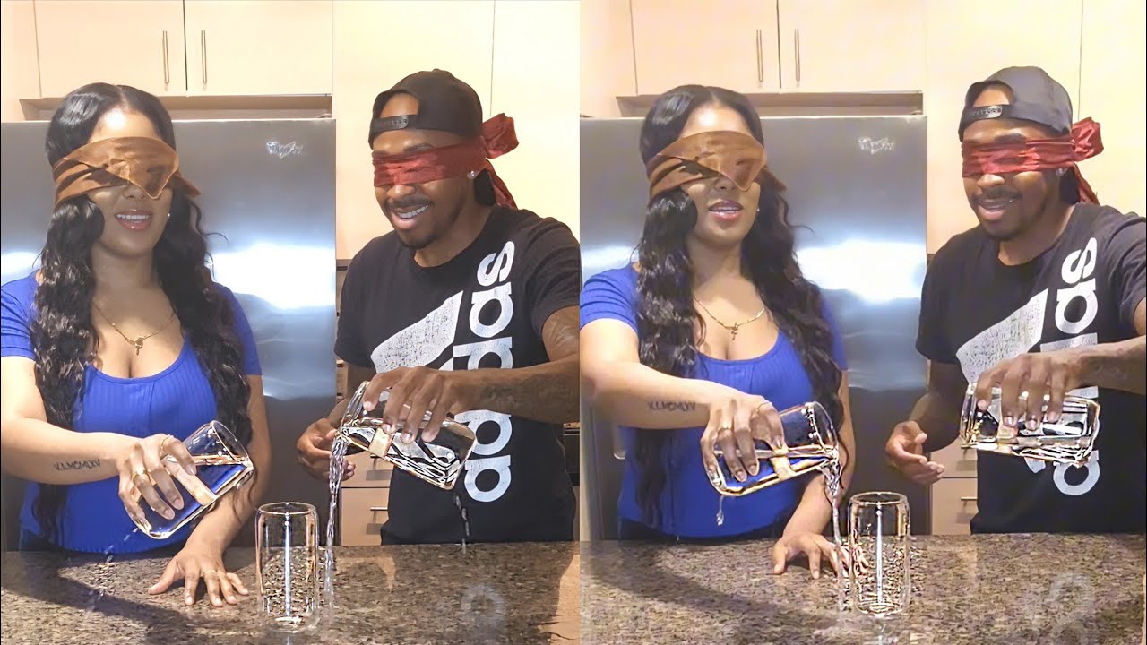 Blindfold Water Pouring Challenge! *Fail* - YouTube