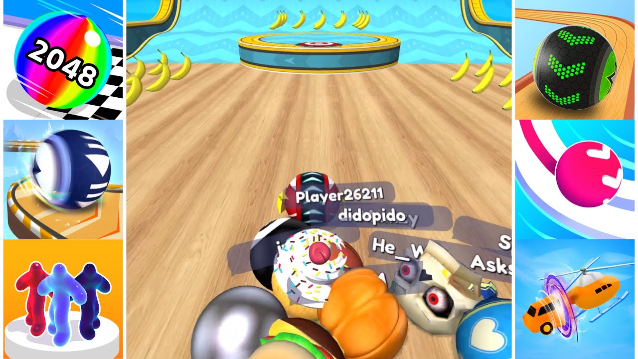 Going Balls, Rolling Ball Sky Escape, Ball Run 2048, Level Up Balls ...