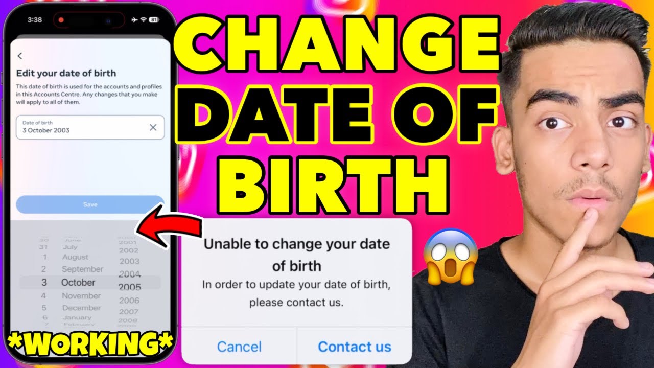 How To Change Date Of Birth On Instagram | Instagram Date Of Birth ...