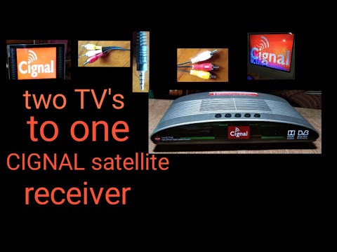 #HOW TO CONNECT ONE BOX RECEIVER TO TWO TV's #How to WATCH 2 TV'S FROM ...