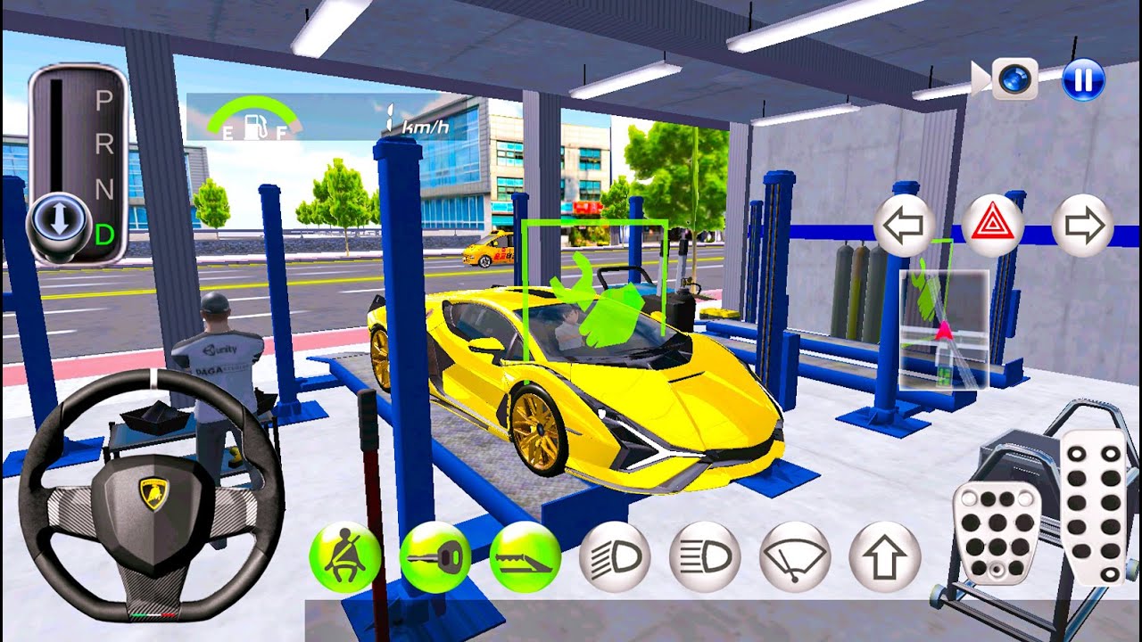 3d driving class new lamborghini - Car Gas Station Driving Gameplay ...
