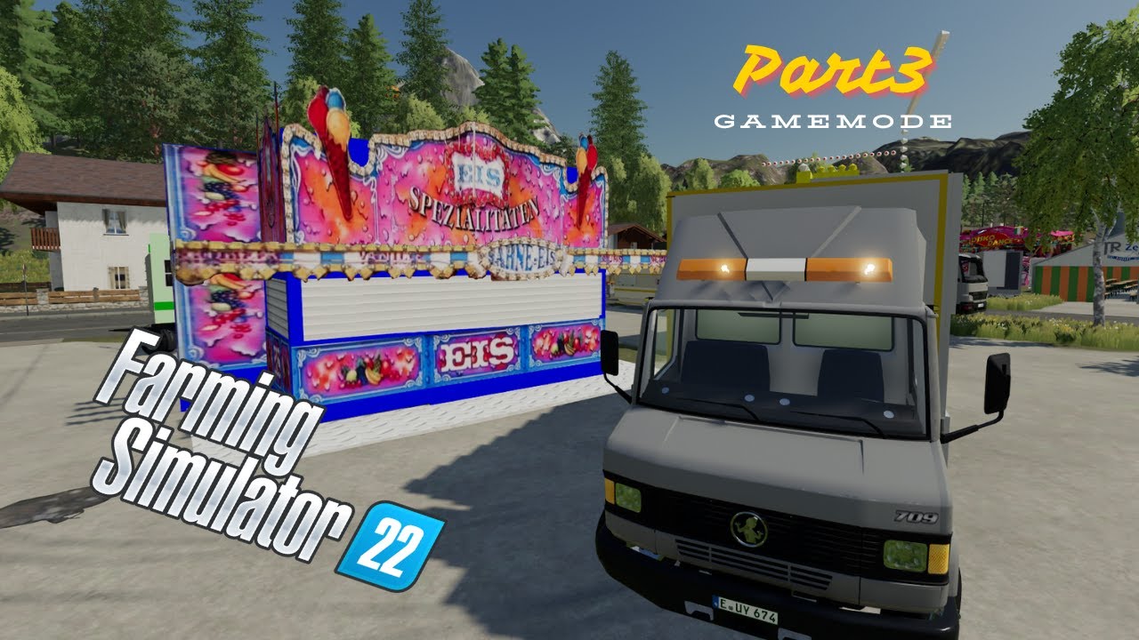 FS22 Aufbau der Kirmes in Felsbrunn #fs22 #mods #kirmes - YouTube