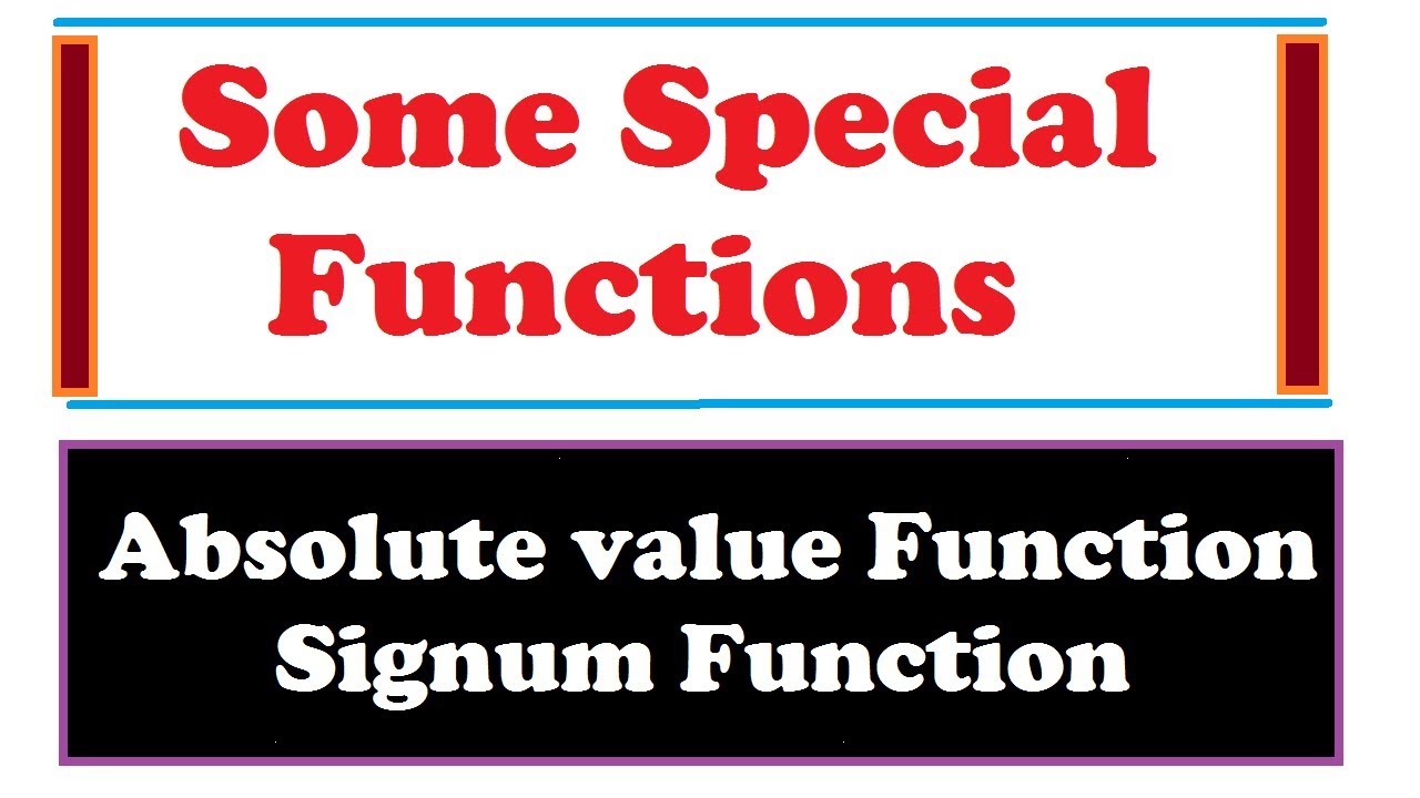 Special Types of Functions | Lesson 3 | mathematicaATD - YouTube