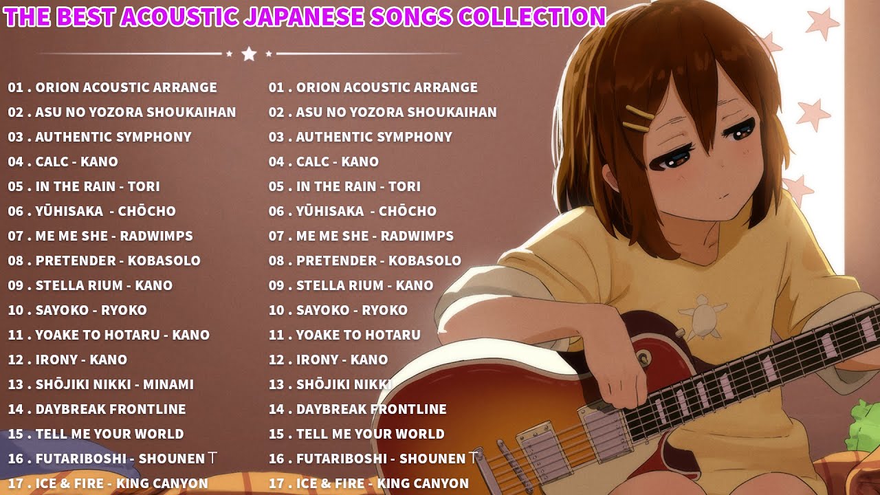 Best Acoustic Japanese Song 🎸 Relaxing Japanese Acoustic Music - YouTube