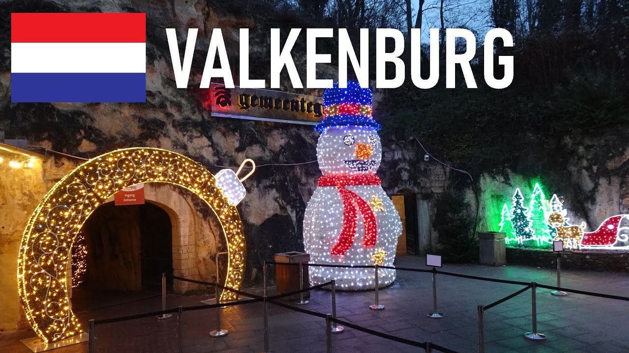 🇳🇱 Valkenburg - Christmas Market in the Municipal Cave (Netherlands ...
