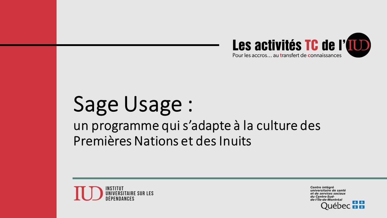 Sage Usage : un programme qui s’adapte à la culture des Premières ...