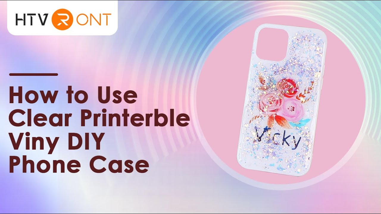 How to Use Clear Printerble Viny DIY Phone Case - YouTube