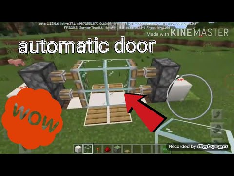 How to make a automatic door in Minecraft - YouTube
