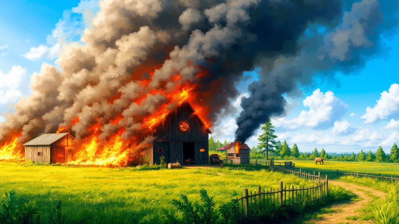 Neighbor Set my Farm On Fire Cuz I Refused To Sell My Land! - YouTube