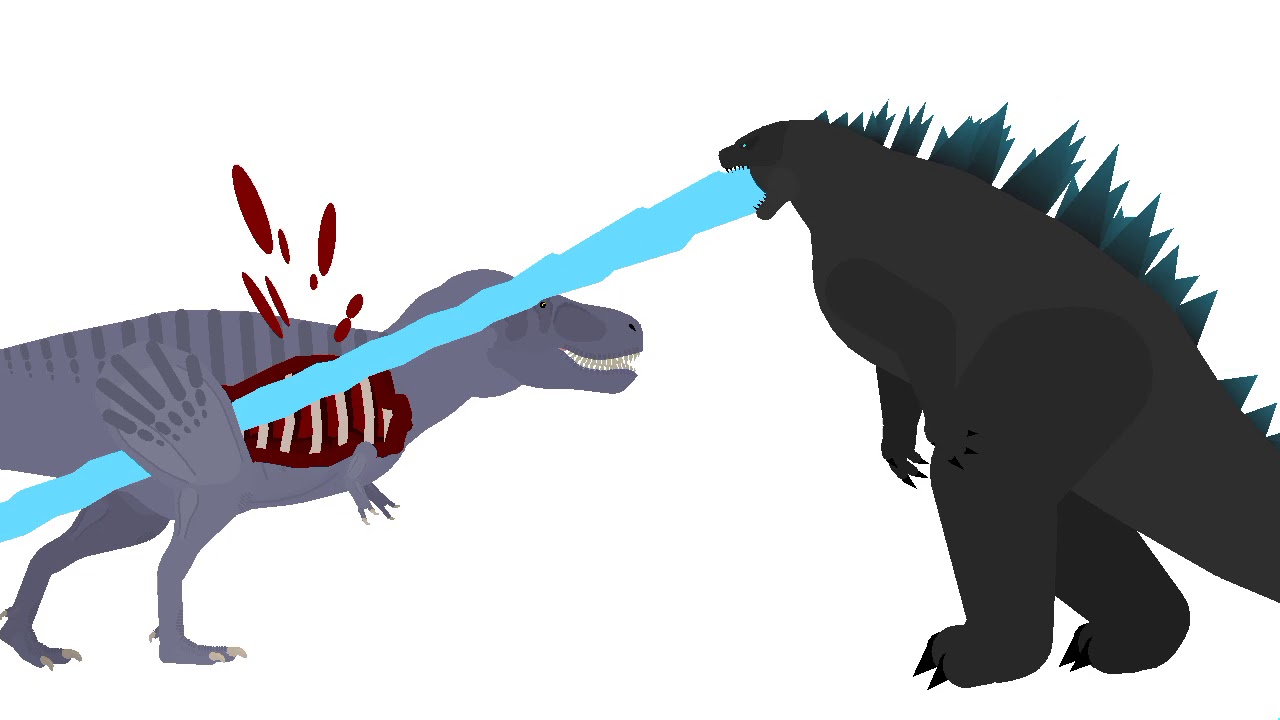 T-Rex VS 2019 Godzilla - YouTube