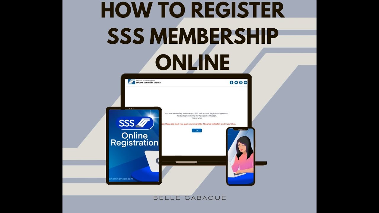 How to register SSS Membership Online | Belle Cabague #sss #sssonline ...