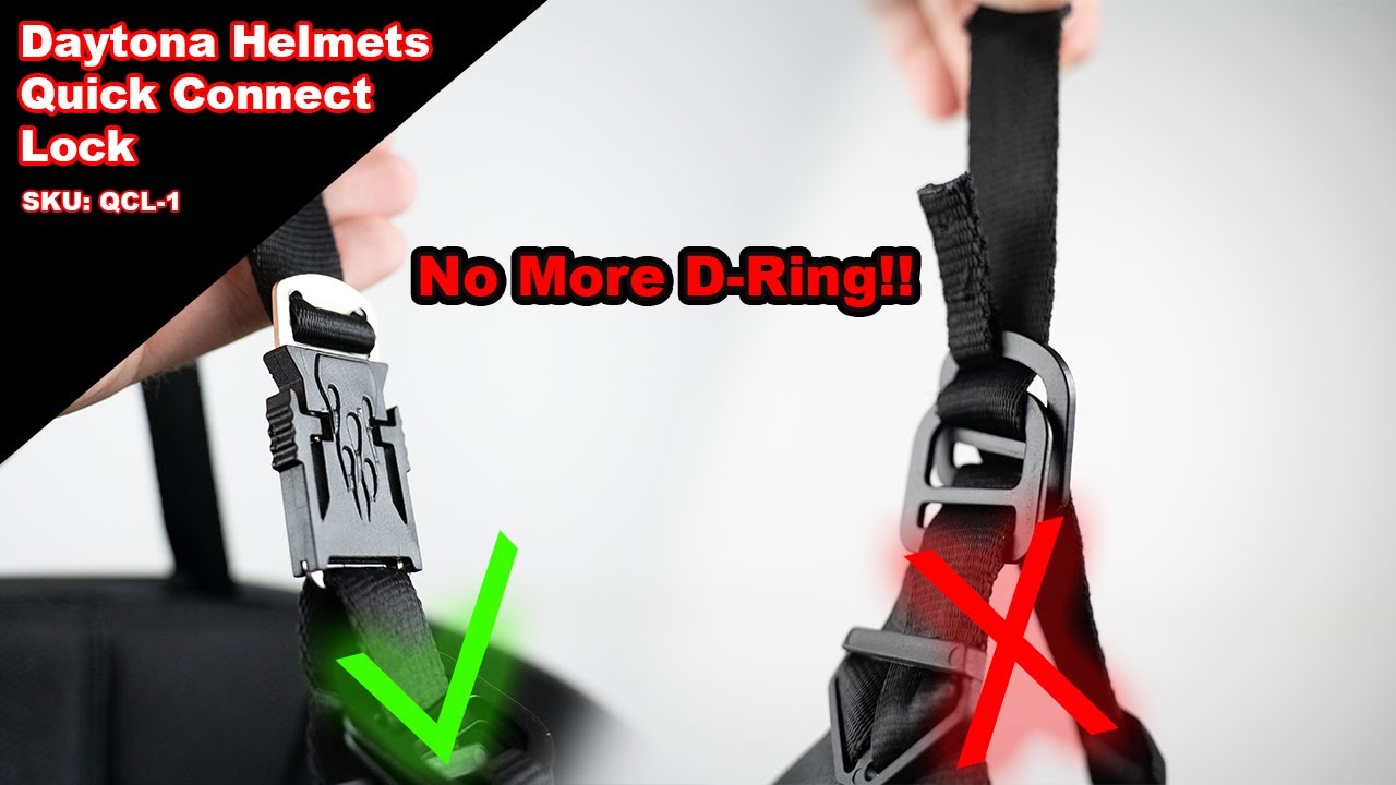 Daytona Helmets- Quick Connect Lock Installation - YouTube
