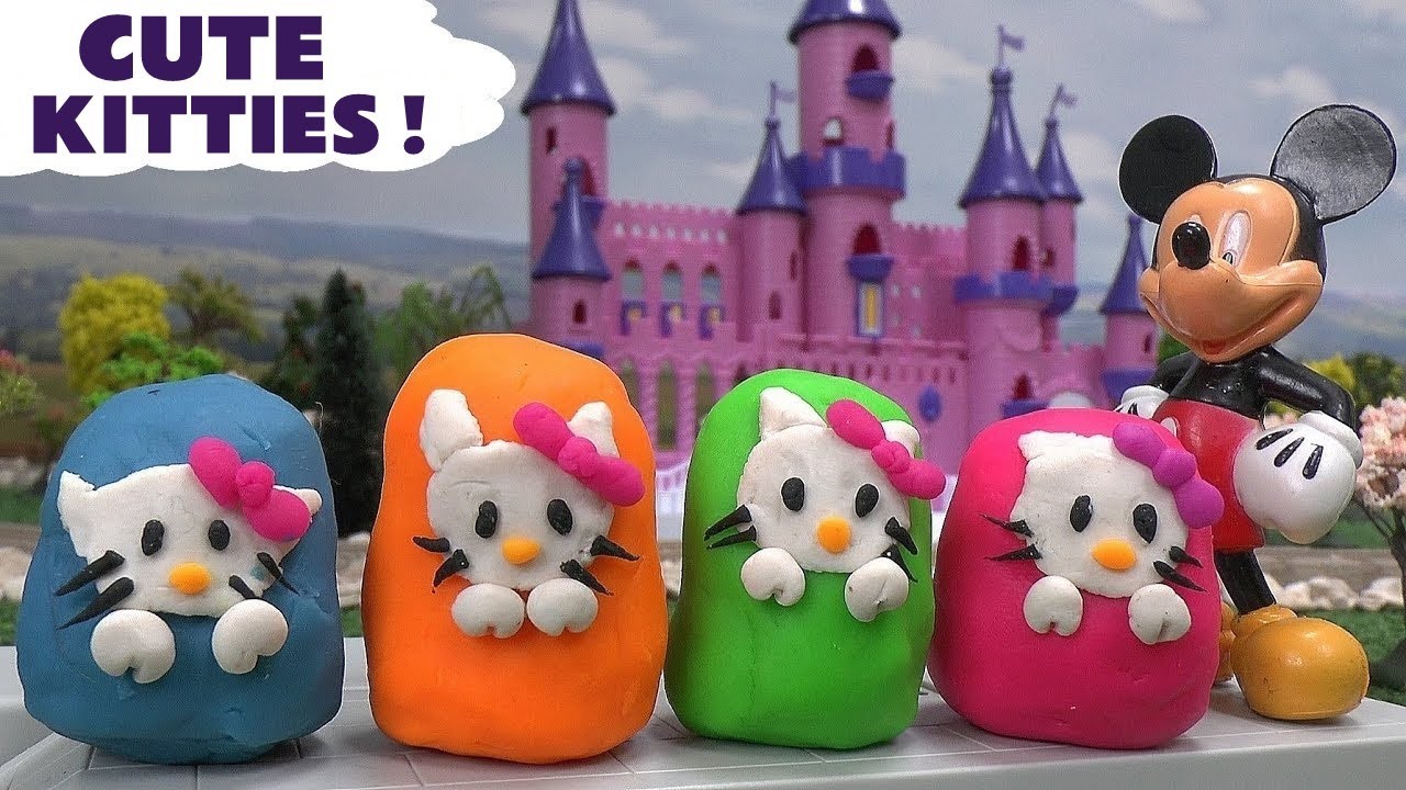 Beautiful Hello Kitty Play Doh Shapes - YouTube