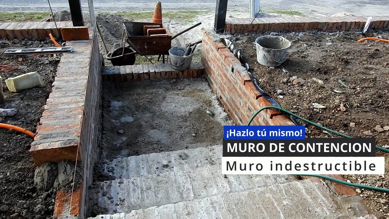 Muro De Contención De Casa Con Paredes De Ladrillo Piedra Para Muros