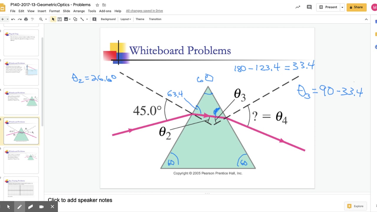 Refraction problem with a prism - YouTube