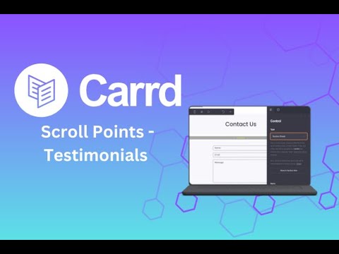Carrd Tutorial | Scroll Points - Testimonials (8/13) - YouTube