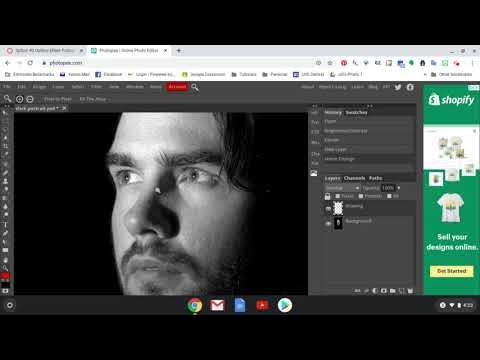 How to Create the Outline Effect Portrait in Photopea - YouTube