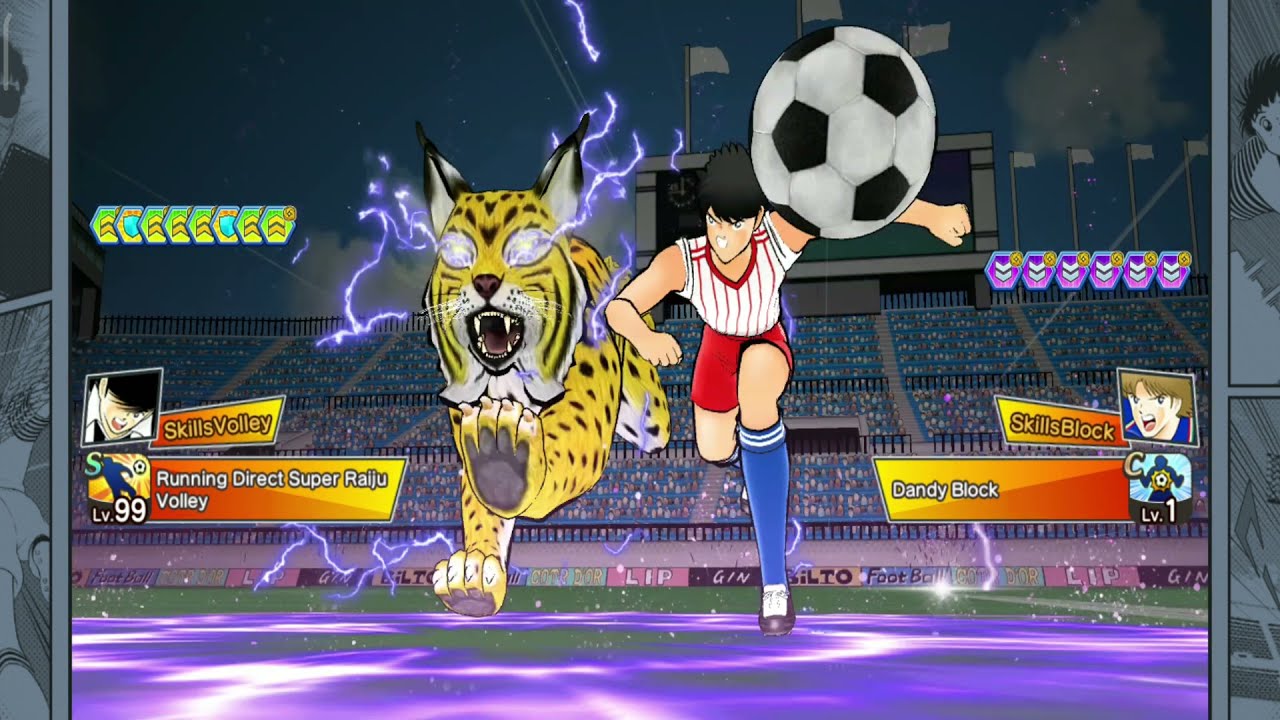 Captain Tsubasa Dream Team | Hyuga | Running Direct Super Raiju Volley ...