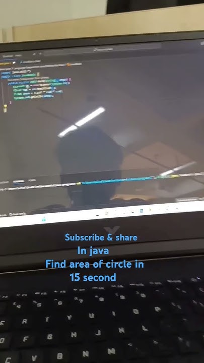 find area of circle in java easy way - YouTube