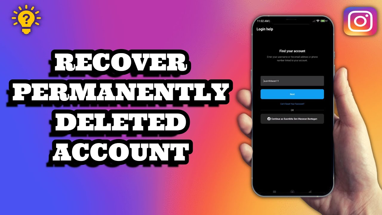 How To Recover Permanently Deleted Instagram Account | Social Tech ...