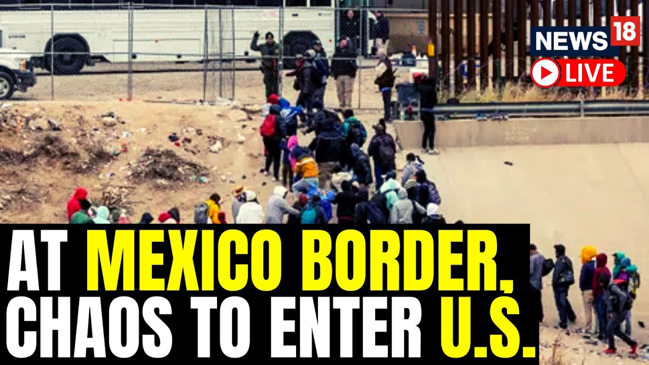 Hundreds Of Migrants Attempt To Storm The US-Mexico Border | US Mexico ...