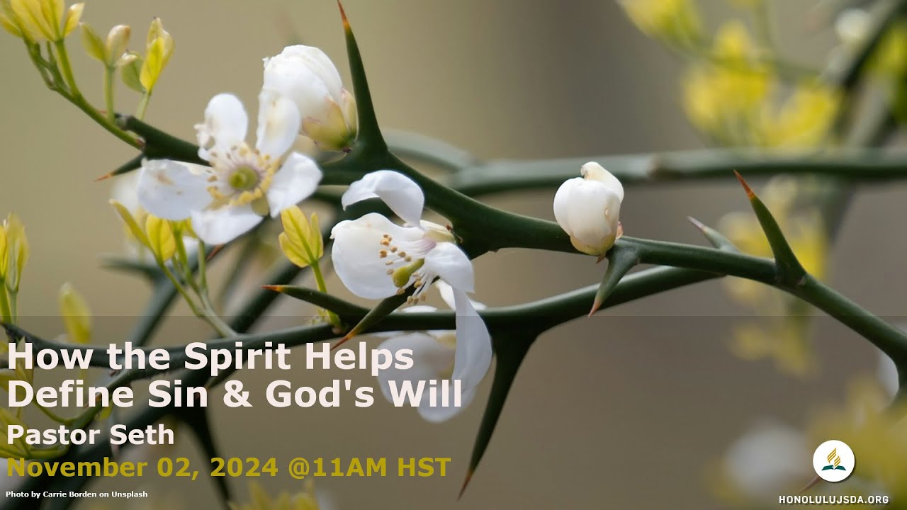 How the Spirit Helps Define Sin & God's Will - Pastor Seth 11/02/2024 ...