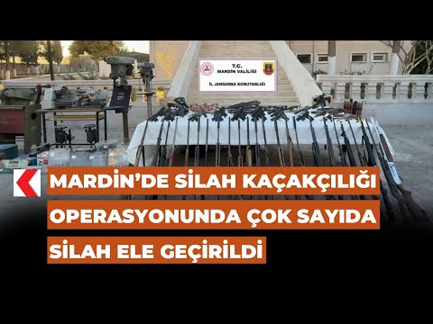 Mardin’de silah kaçakçılığı operasyonunda çok sayıda silah ele geçirildi -