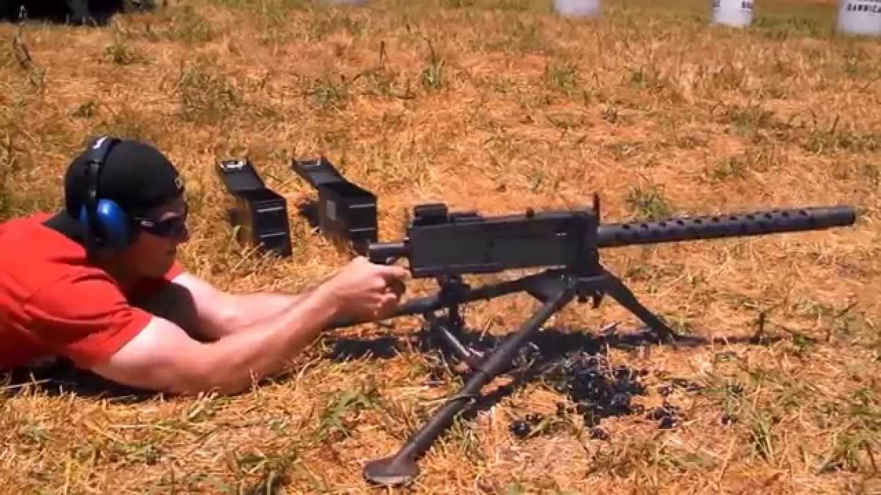 Browning M1919A4 Full Auto Machine Gun - Belt Fed - YouTube