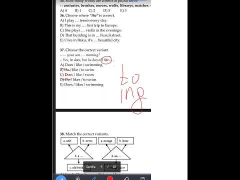 Dəyanət msi 5 ingilis dili suallarının izahı
