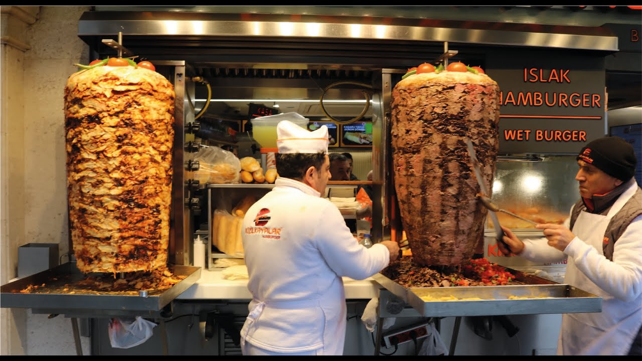 Extreme Turkish Doner / Chicken Doner and Meat Doner / Taksim Meydan ...