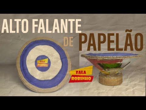 ALTO FALANTE DE PAPELÃO-  FALA ROBINHO-  SPEAKER