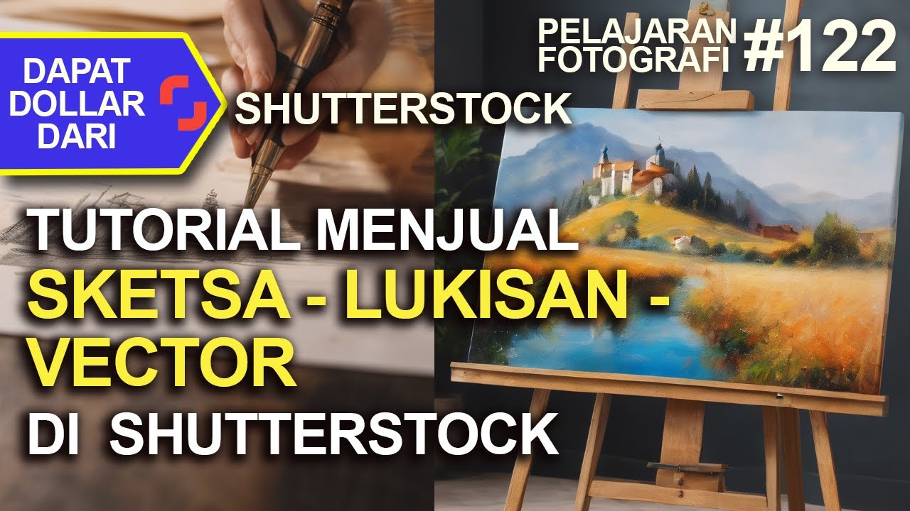 TUTORIAL MENJUAL SKETSA, LUKISAN, VECTOR DI SHUTTERSTOCK - Kontributor ...