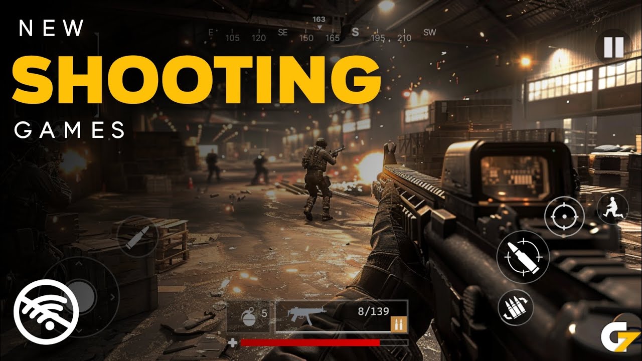Top 5 New offline Shooting games for android - YouTube