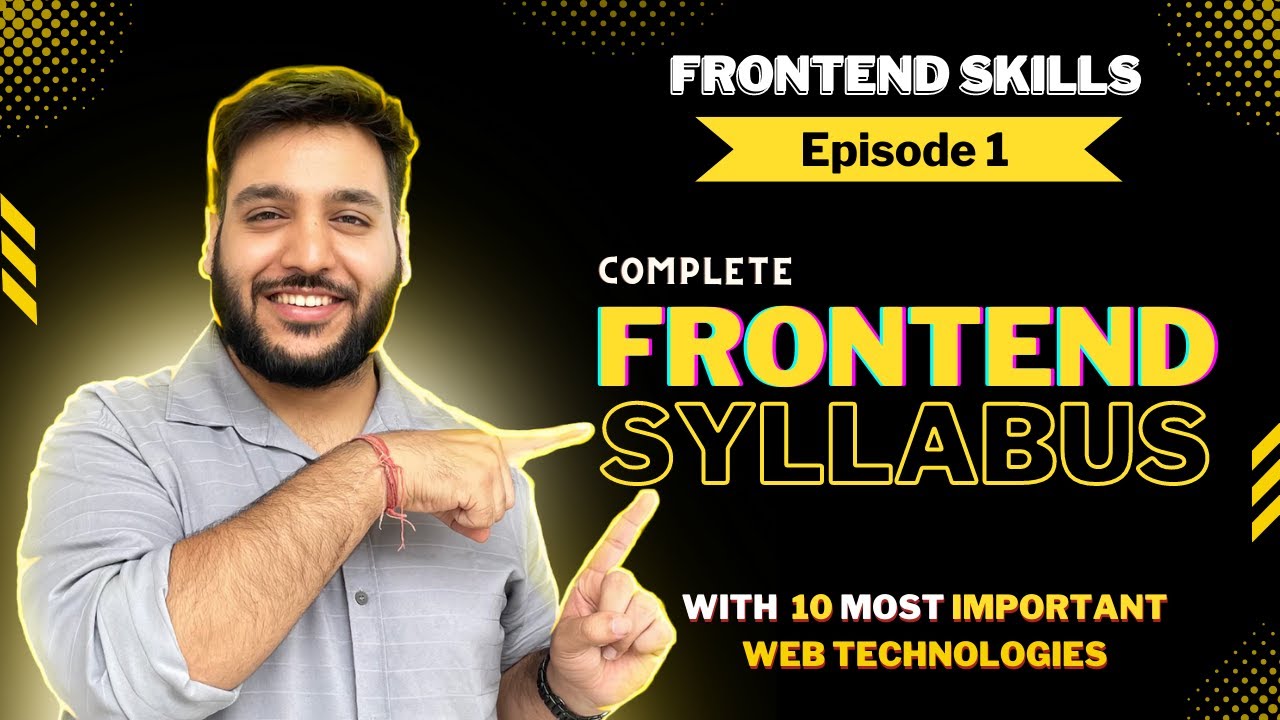 FRONT END SKILLS Ep. 1: Must know Web Technologies for Interview🔥 ...