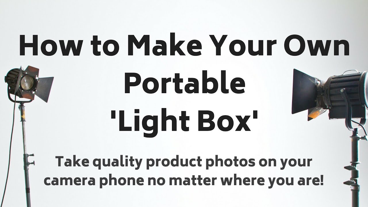 DIY 'LIGHT BOX' TUTORIAL - YouTube