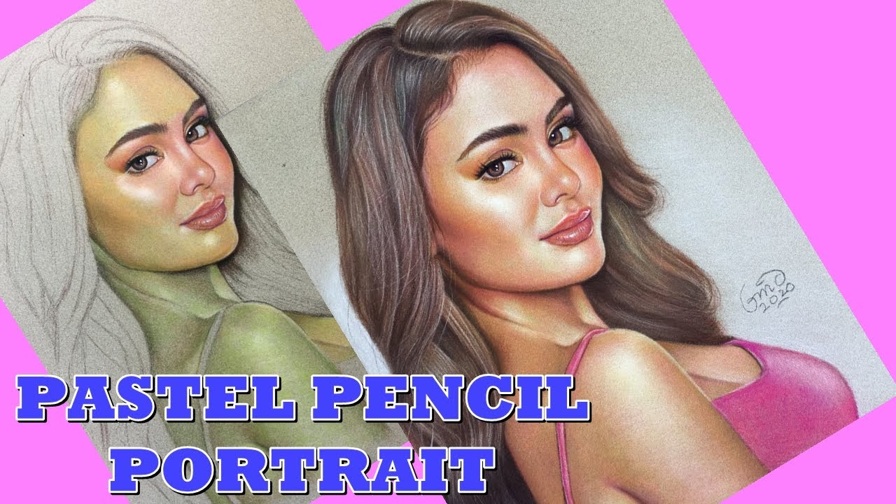 IVANA ALAWI Drawing Using Pastel Pencils | Time Lapsed | BMD Portraits ...
