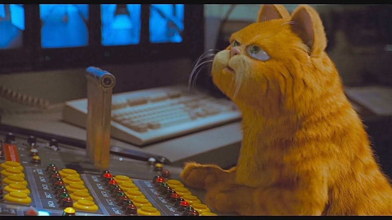 Garfield: Garfield Controling The Trains (2004) - YouTube